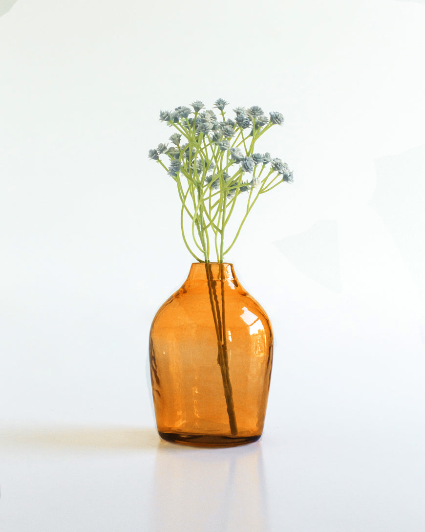 Haley Handblown Hammered Bud Vase | Handblown Glass