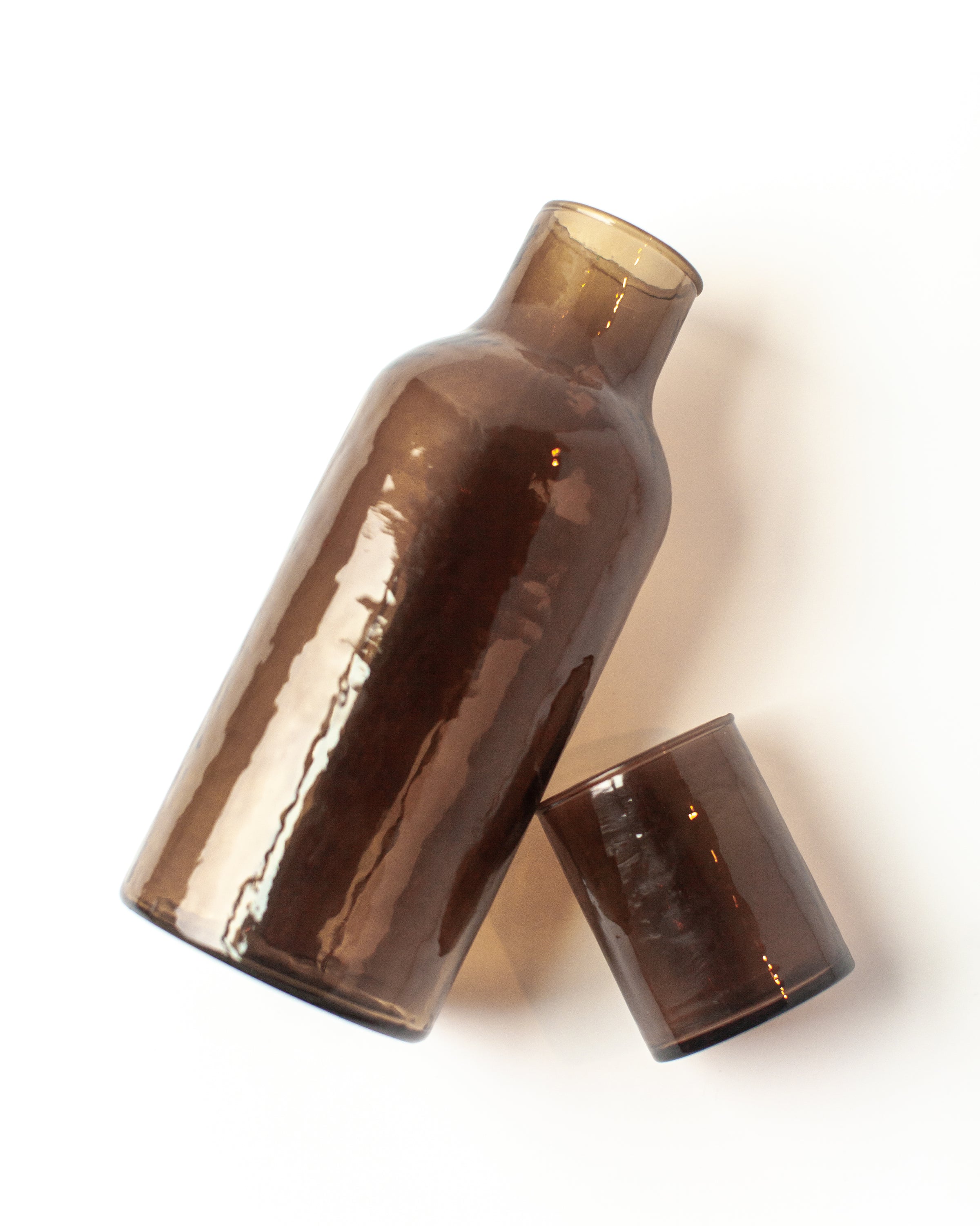 Handblown Hammered Glass Carafe | Fair Trade Drinkware
